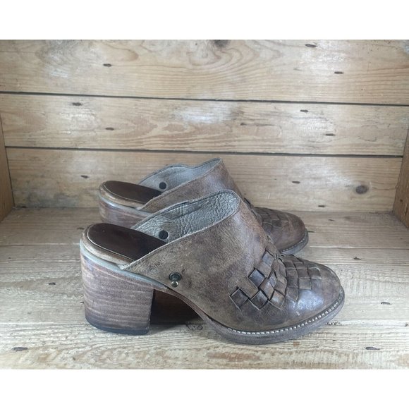 Freebird by Steven | Shoes | Freebird By Steven Mules Sandals Brown Leather Size 5 Fbusa Womens ...